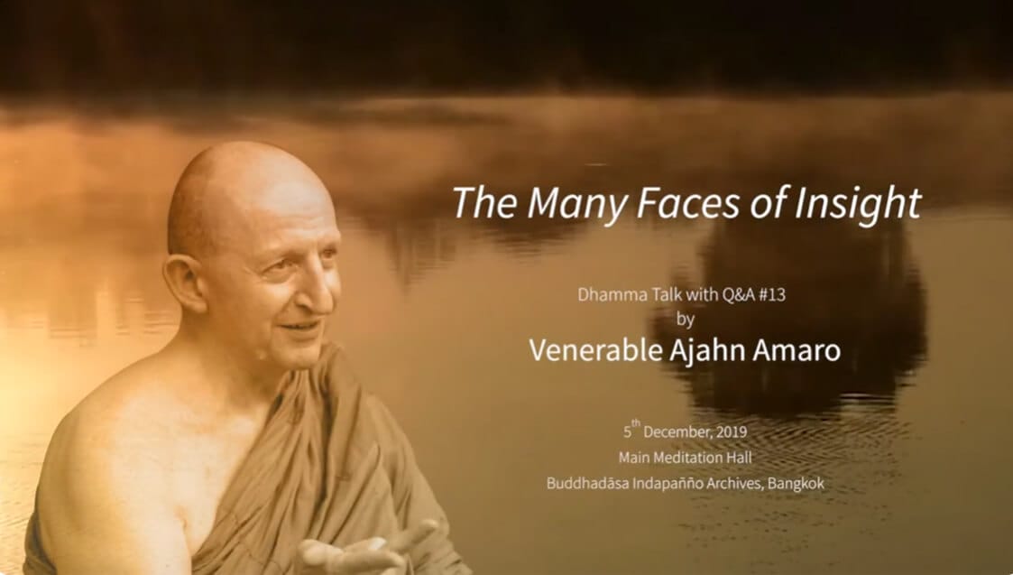 2019.12.05 The Many Faces Of Insight - หอจดหมายเหตุพุทธทาส อินทปัญโญ